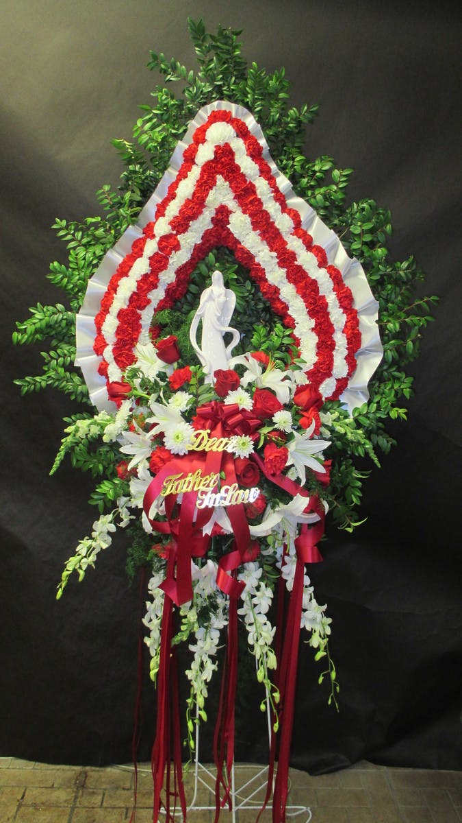 Teardrop with Angel | Staten Island (NY) Sympathy Flowers | Moravian ...