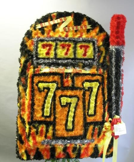 Lucky Slot Machine | Staten Island (NY) Floral Set Pieces | Moravian ...